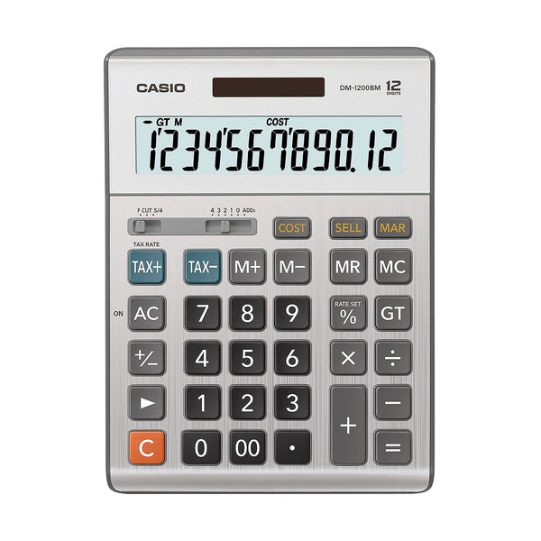 CASIO DM-1200BM 12-Digit Extra-Large-Display Calculator – RunwaySupply