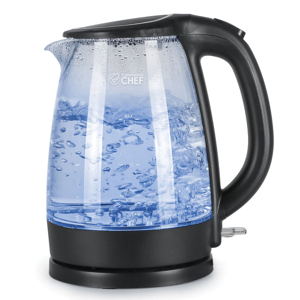 Commercial Chef CHK17M2GB 1,500-Watt 57-Oz. Cordless Electric Kettle ...